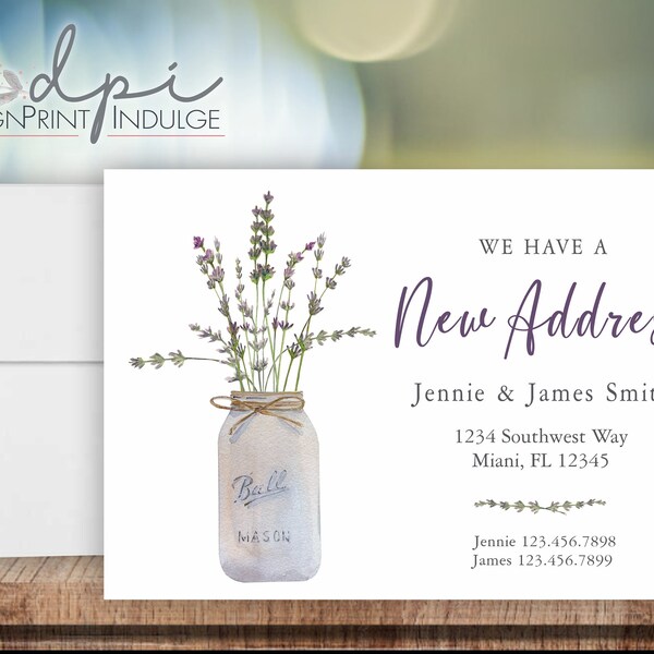 New Address Card - Etsy