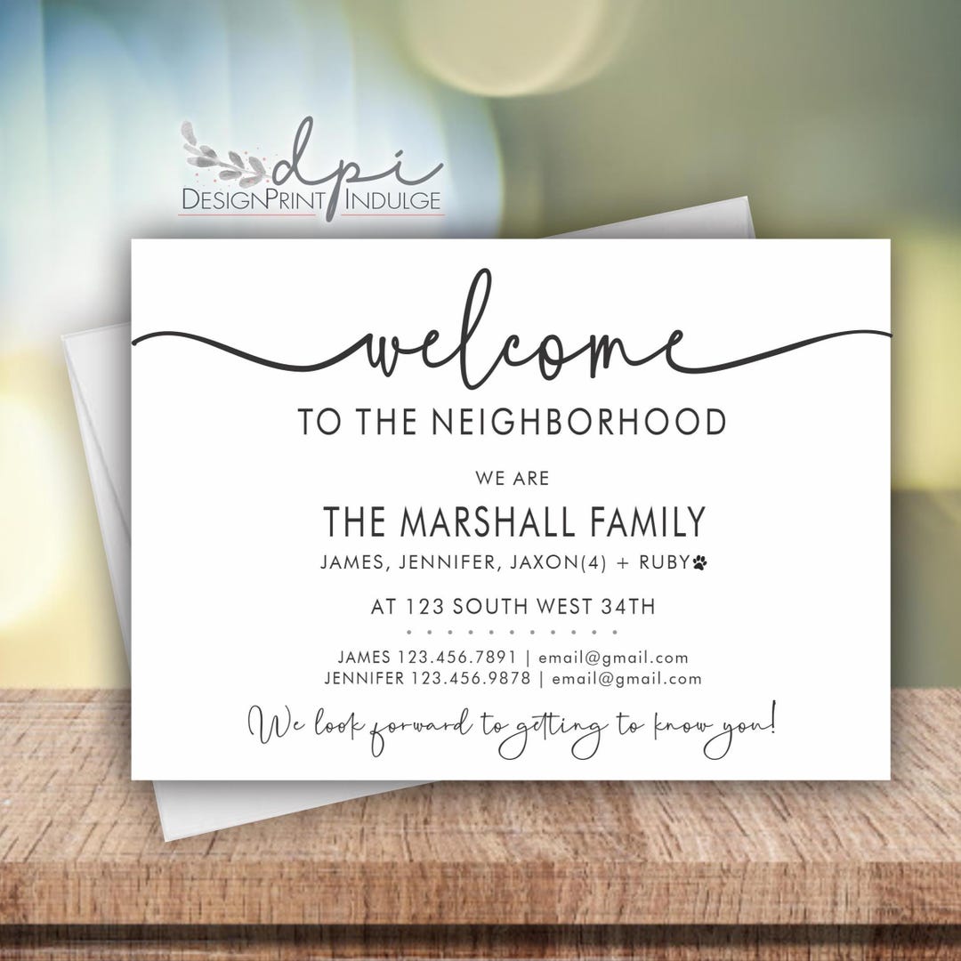 Welcome to the Neighborhood Cards, Introduction to the Neighborhood ...