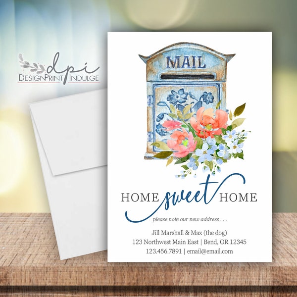 Address Card Box - Etsy