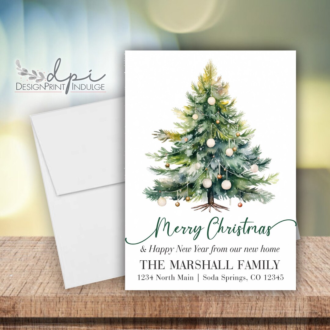 Christmas Moving Announcement Cards: New Home for the Holiday Card ...