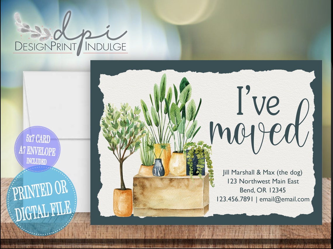 I've Moved Change of Address Cards New Address Moving - Etsy