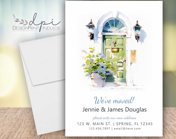 FREE SHIPPING - on the Move Personalized Moving Announcement Postcard ...