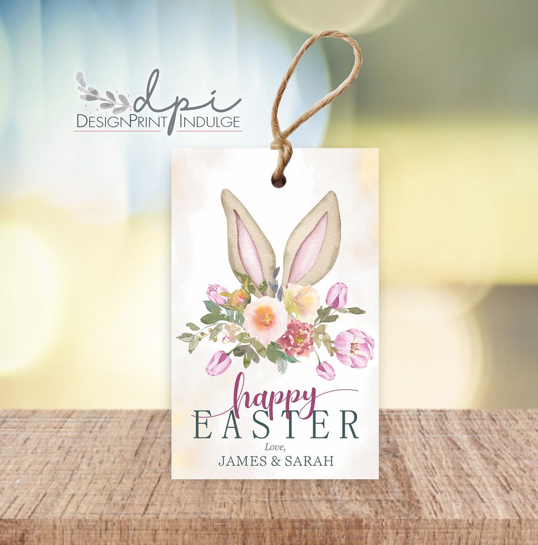 Easter Favor Tags, Easter Gift Tags, Easter Bunny Gift Tags, Tags for ...