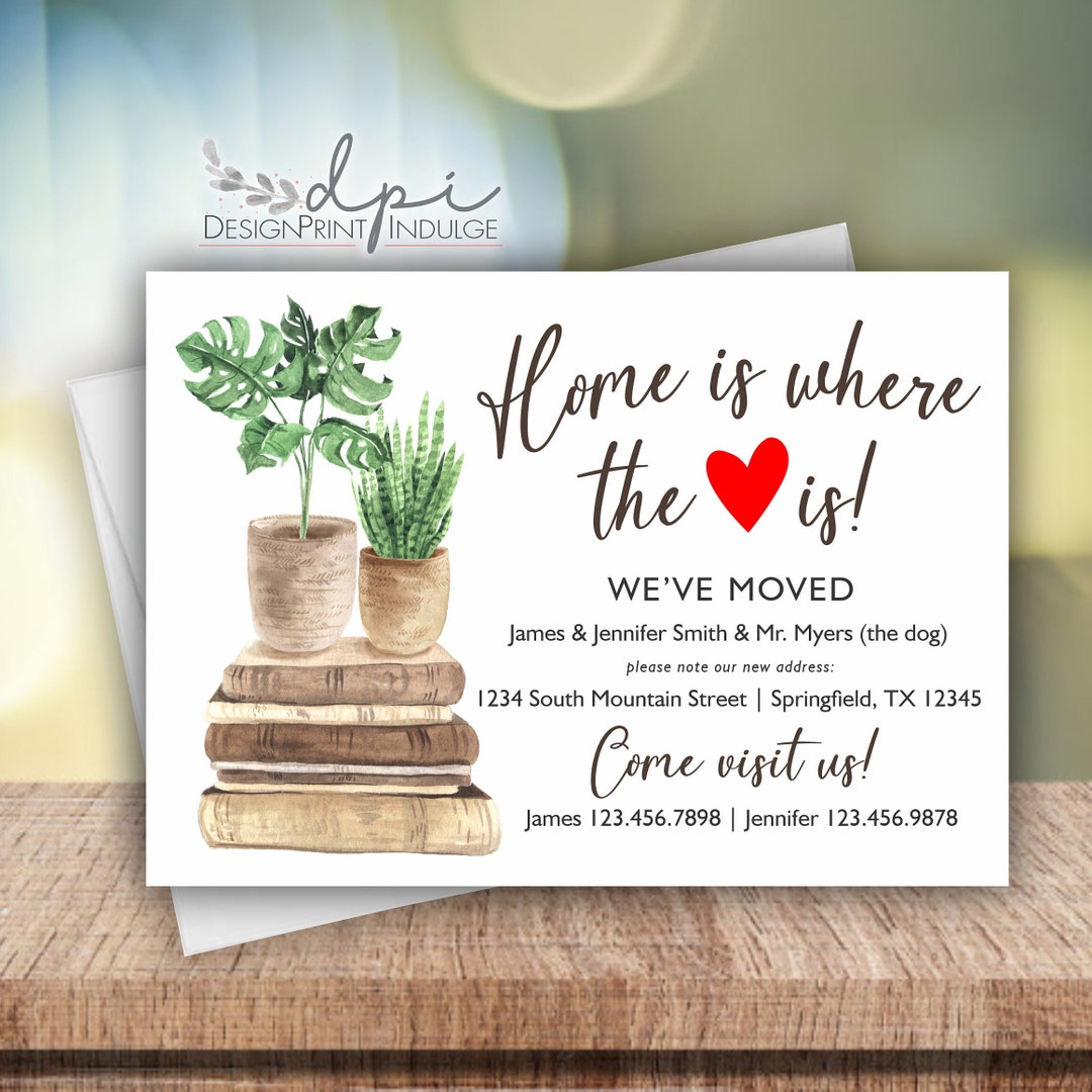 Moving Announcements, New Address, Change of Address (digital or ...