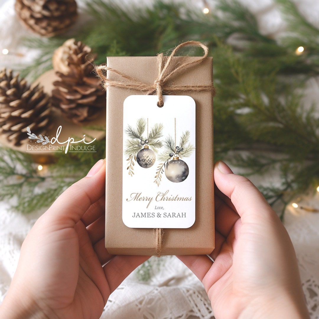 Christmas PRINTED Personalized Gift Tags, Favor Tags, Holiday Family ...