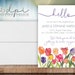 Hello New Neighbor Spring Introduction Announcement Card, Tulips New to ...