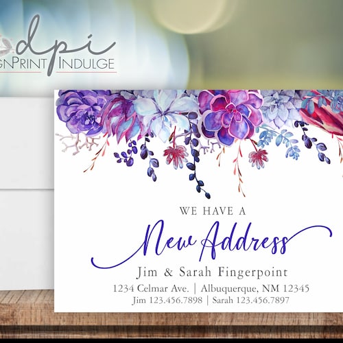 Personalized New Address Moving Announcement Cards Change of - Etsy