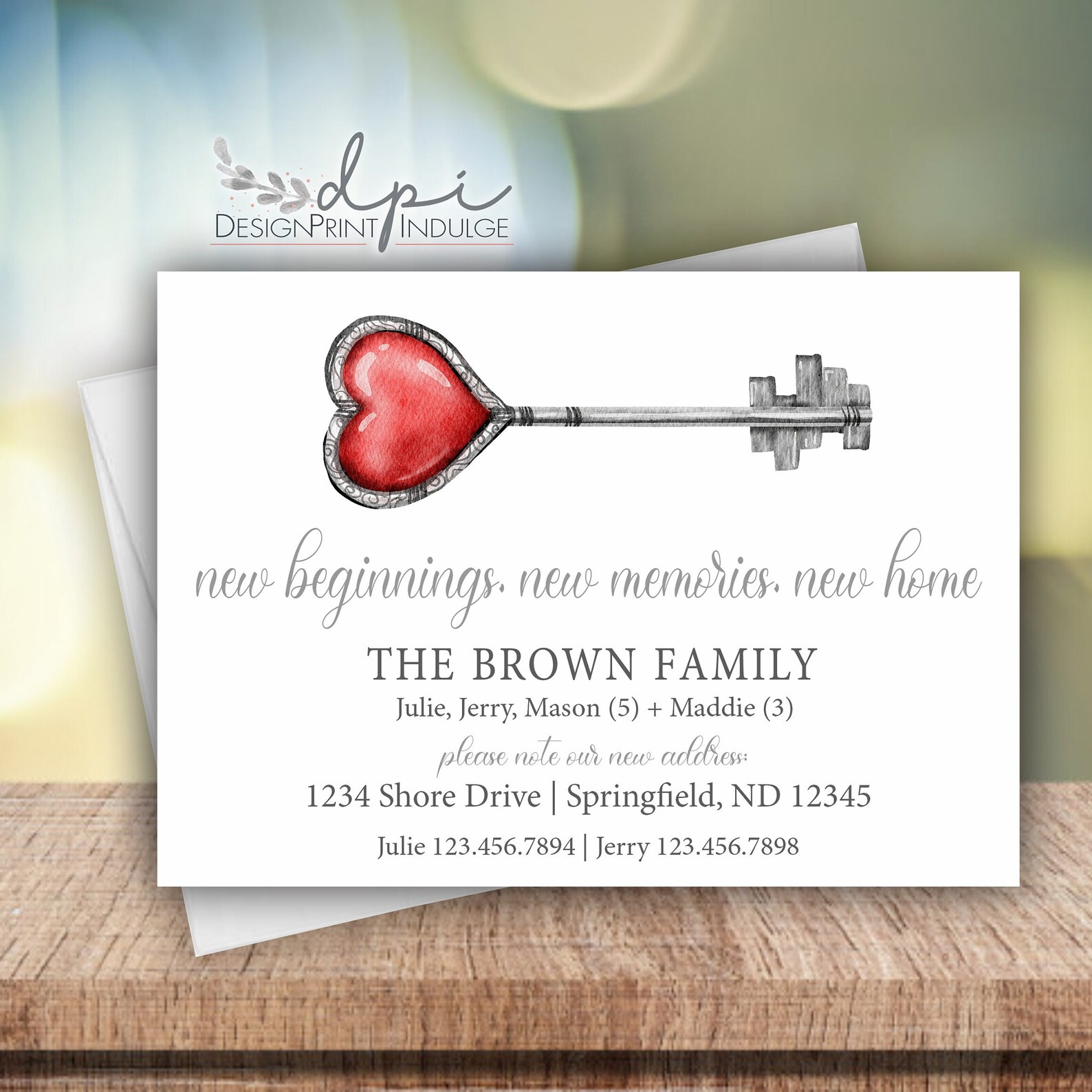 New Address Announcement Cards, New Home Change of Address Cards, We ...