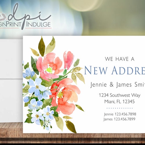 Printed Change of Address Cards New Home Announcements House - Etsy