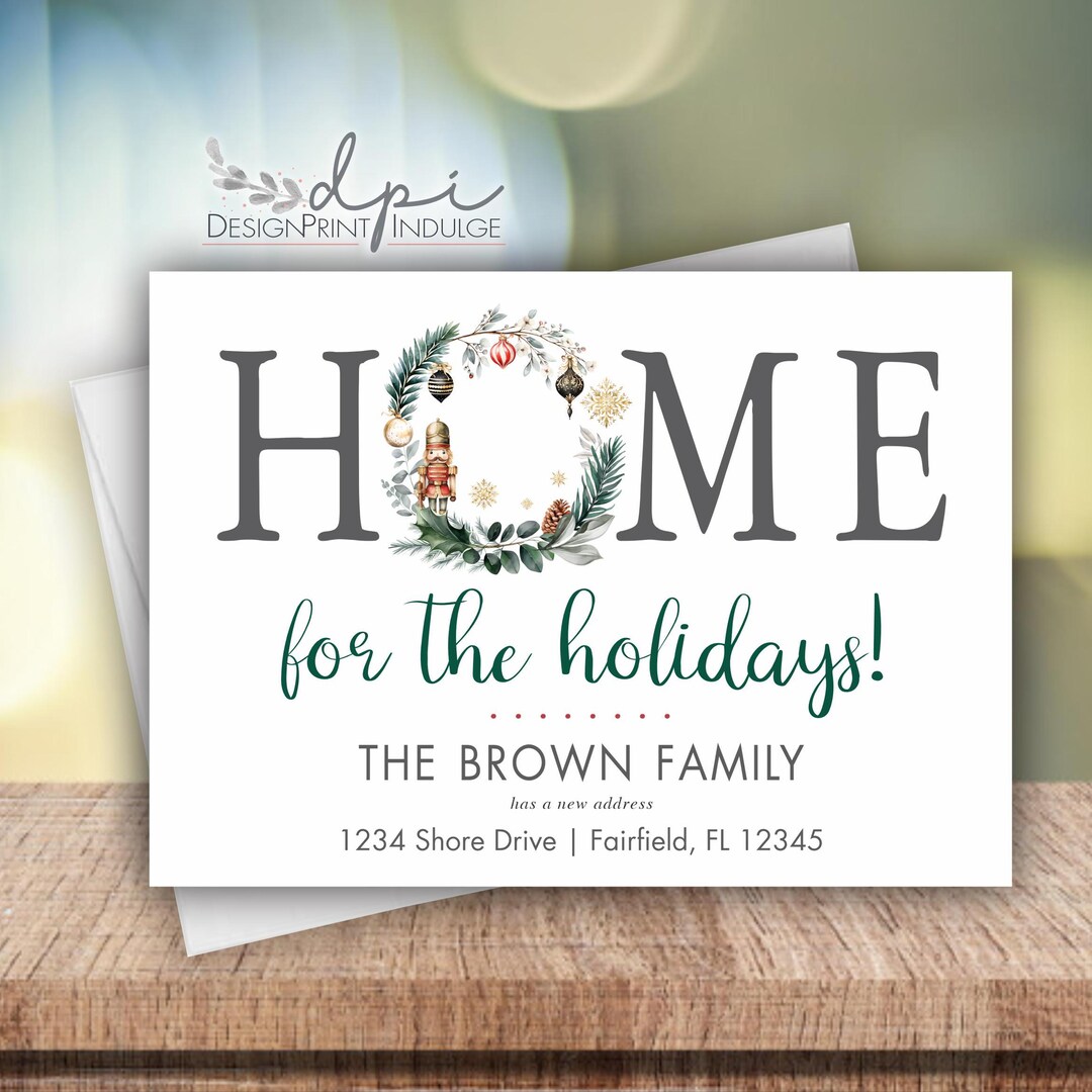 Holiday Personalized Moving Cards, New Home for the Holidays ...