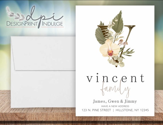 Change of Address Announcement Card Personalized New Address - Etsy