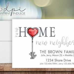 New to the Neighborhood Cards, New Neighbor Personalized Announcements ...
