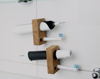 Wood Toothbrush Holder - Etsy