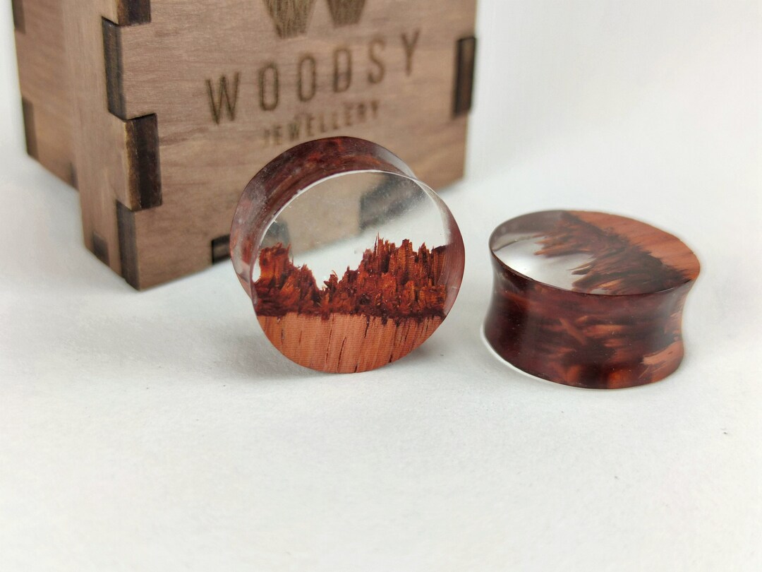 Wood Resin Plugs, Resin Wood Plugs, Red Wood Plugs. - Etsy