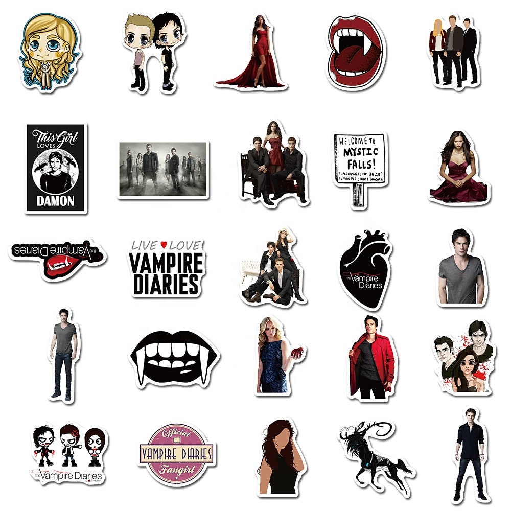 Pack of 25 or 50 Vinyl Vampire Stickers Die Cut Decal Set | Etsy