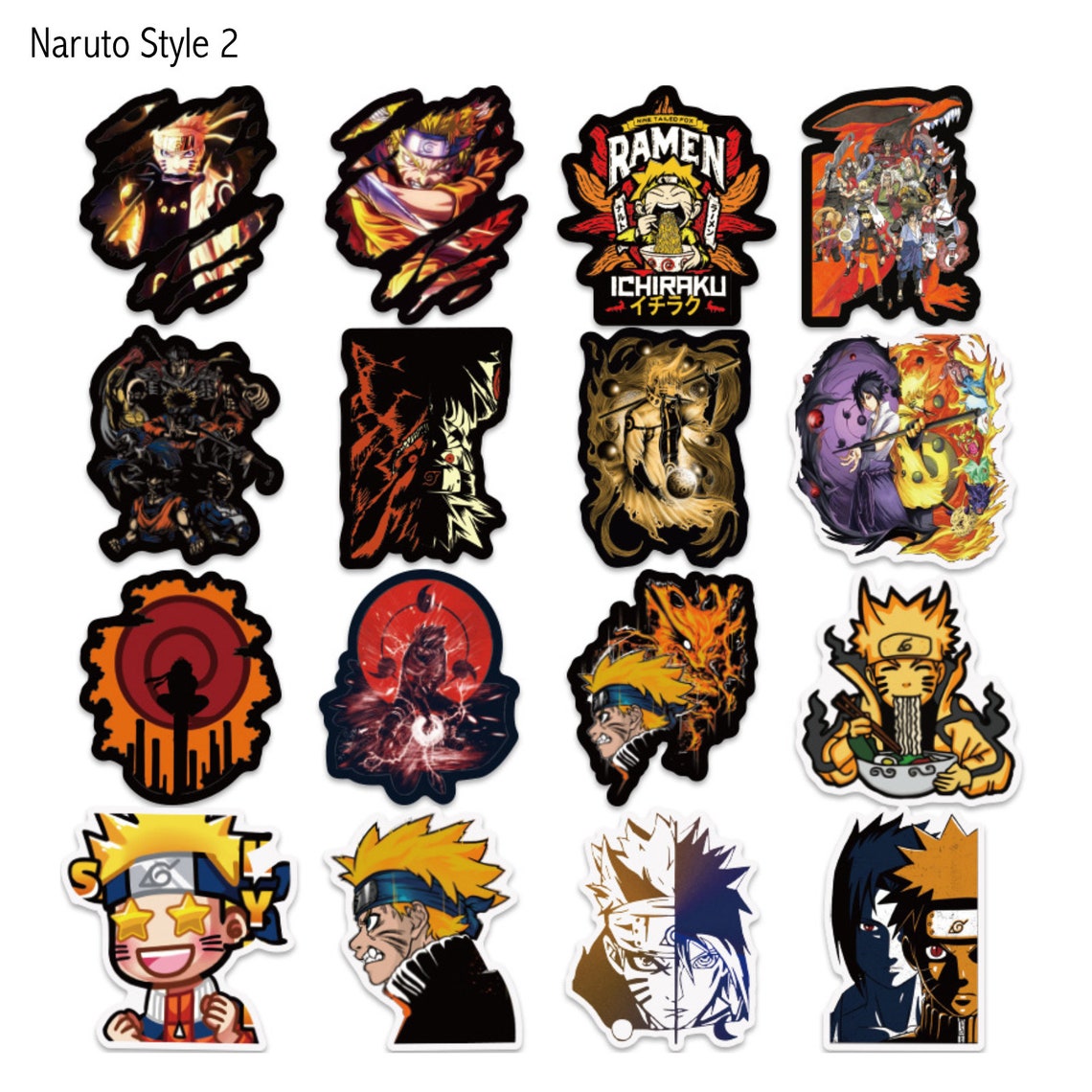 Pack of 25 or 50 Vinyl Naruto Stickers Die Cut Decal Set | Etsy Pack of 25 or 50 Vinyl Naruto Stickers Die Cut Decal Set | Etsy