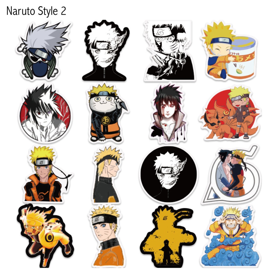 Pack of 25 or 50 Vinyl Naruto Stickers Die Cut Decal Set | Etsy Pack of 25 or 50 Vinyl Naruto Stickers Die Cut Decal Set | Etsy