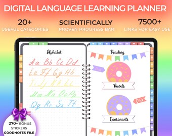 EXTENSION PACK Language Learning Study Notebook, iPad Notes or ...