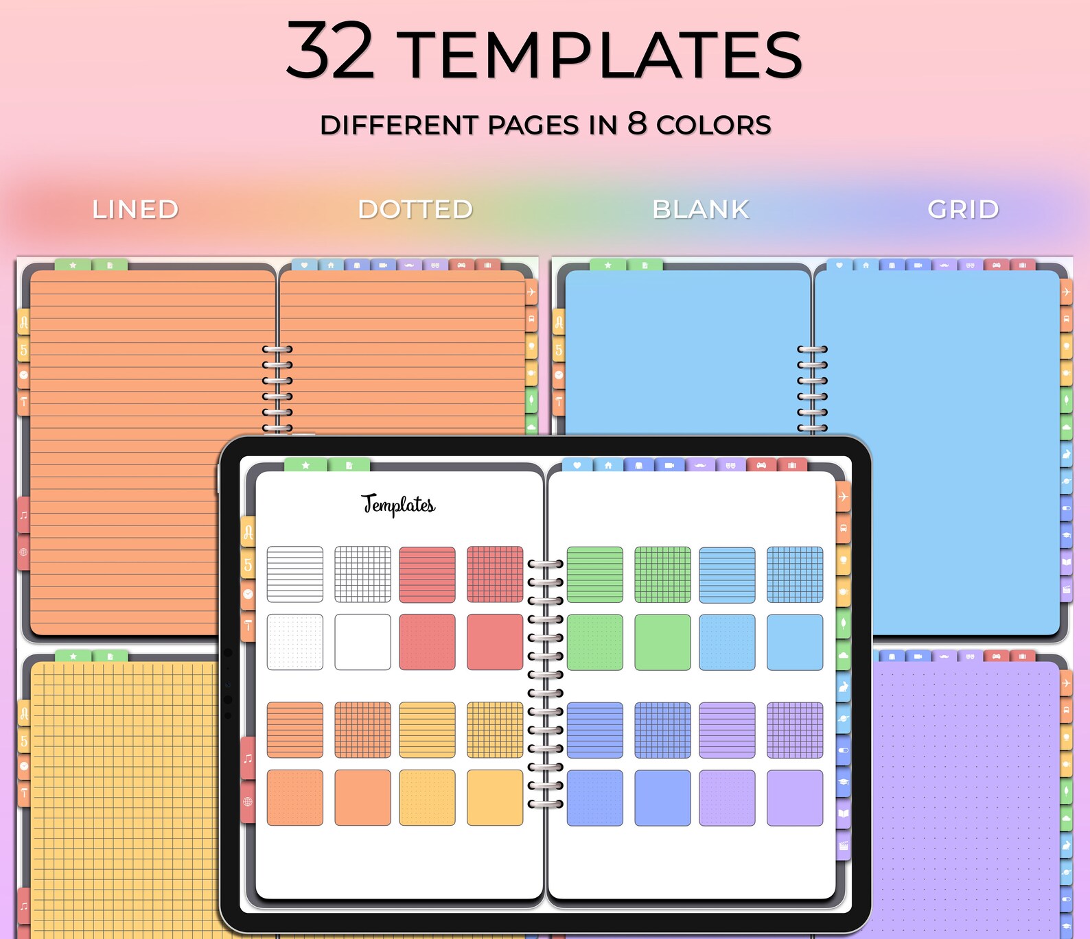 Language Learning Planner, Rainbow Planner, Study Notebook, Digital ...