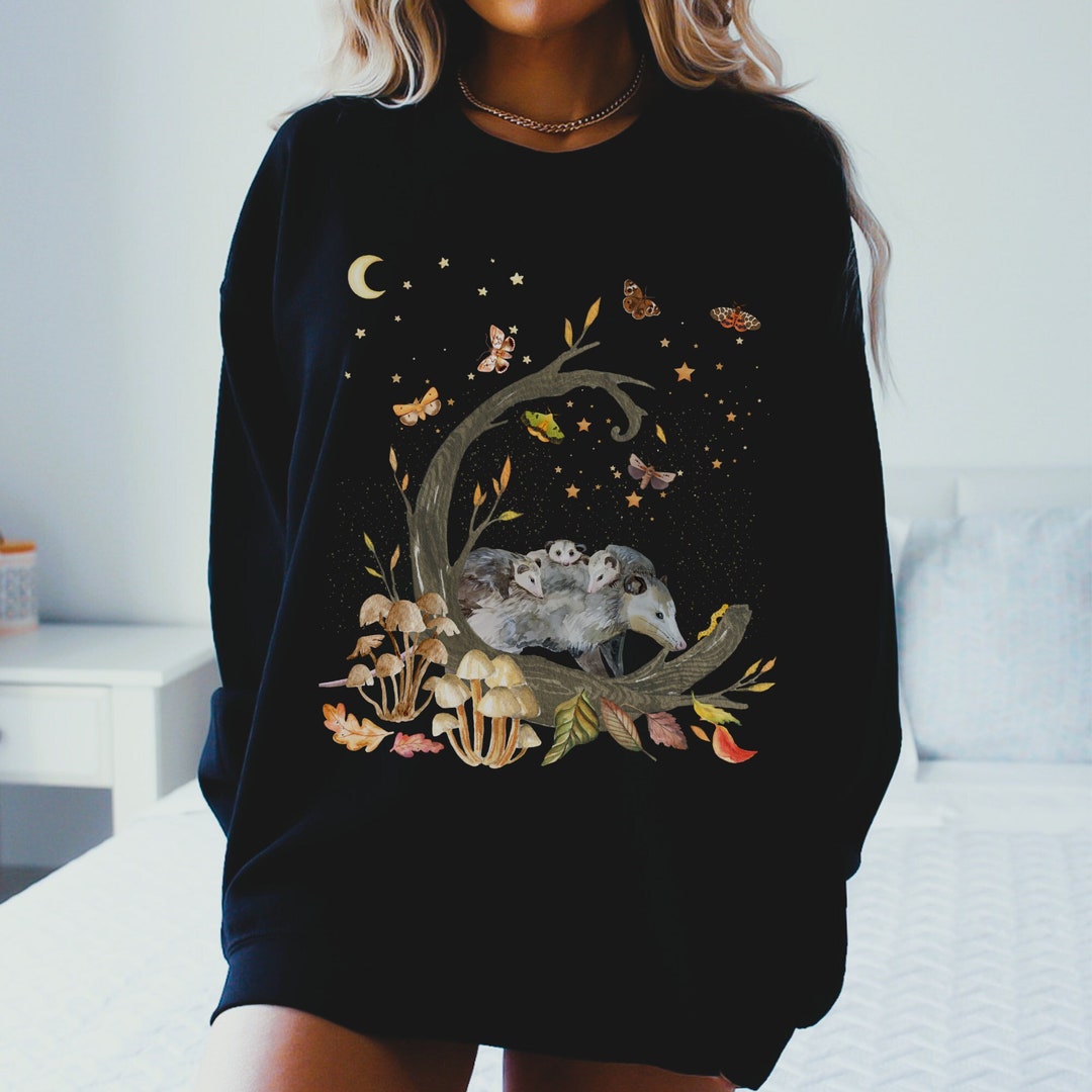 Opossum Sweatshirt Possum Sweatshirt Cottagecore Sweatshirt Possum ...