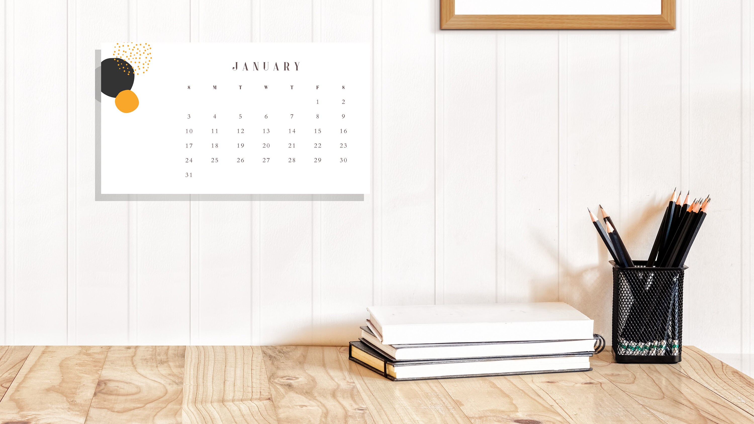 2021 Minimalist Monthly Calendar Digital Templates - Etsy