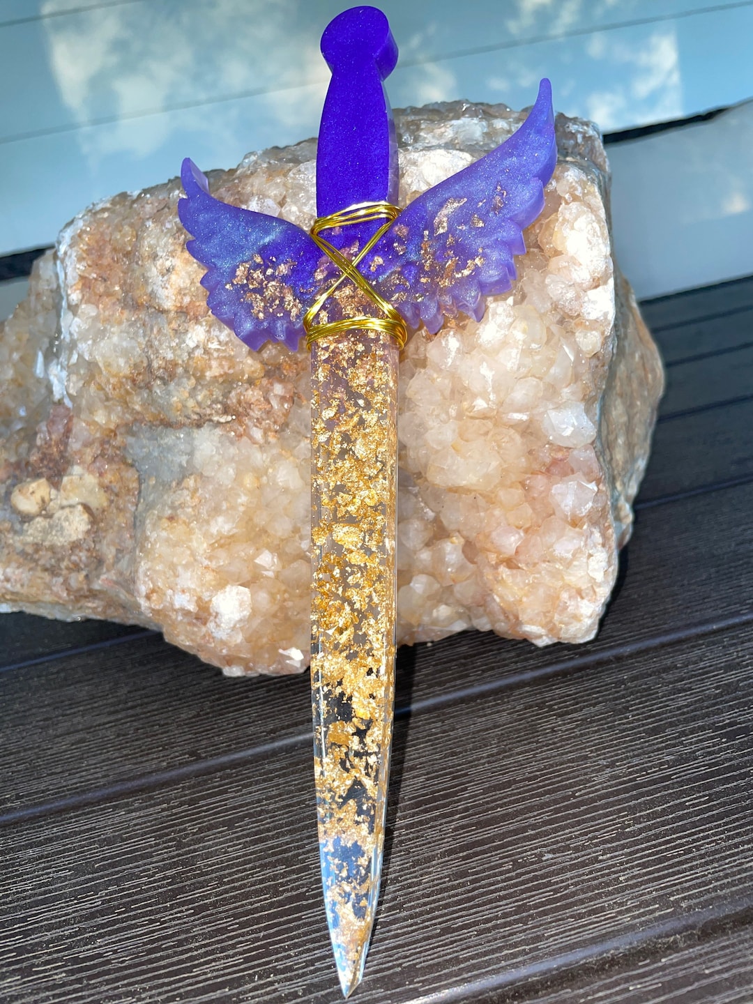 Handmade Resin Art Dagger - Etsy