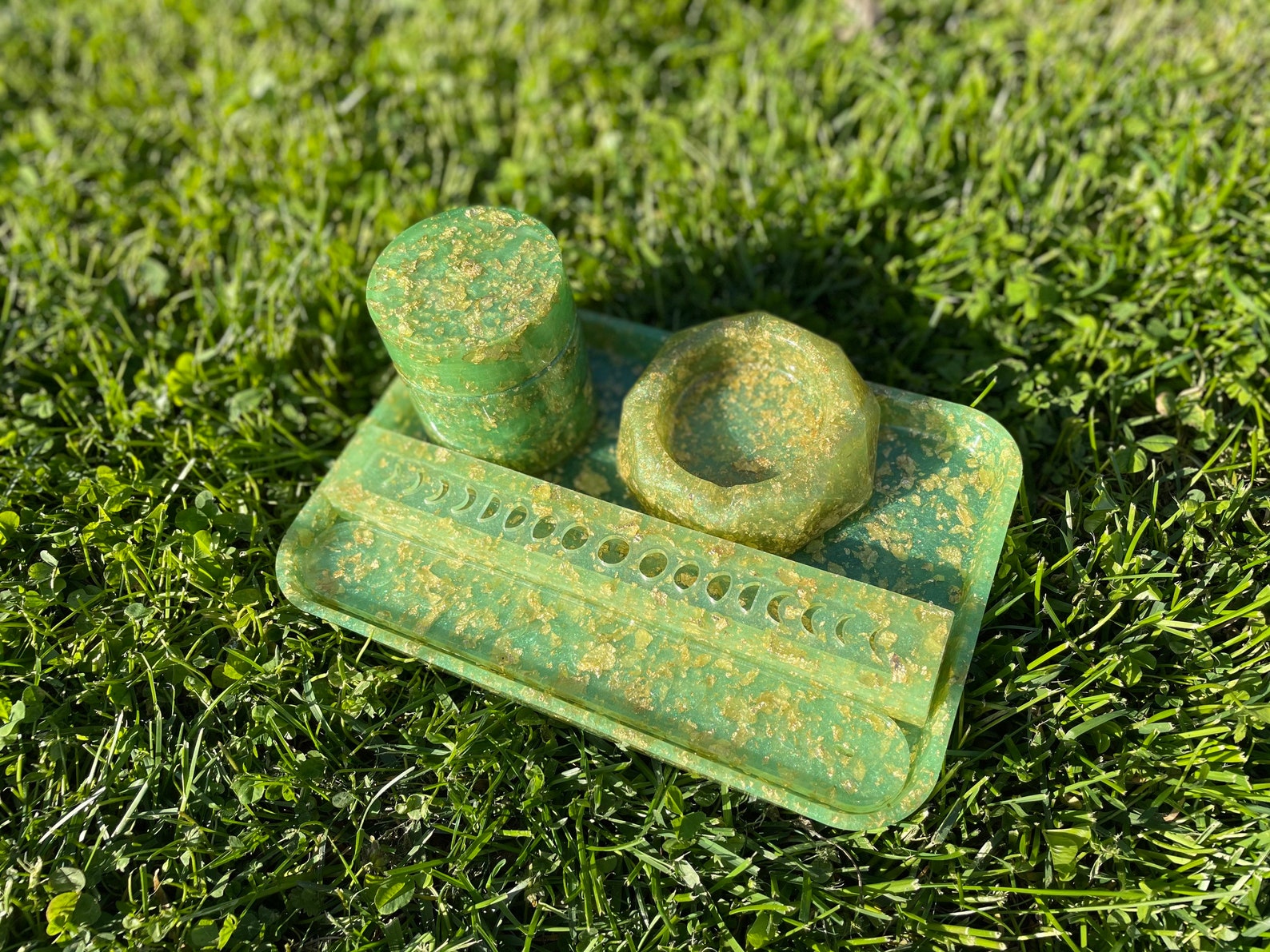 Handmade Resin Art Collection Green | Etsy