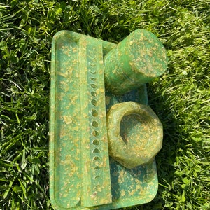 Handmade Resin Art Collection Green | Etsy