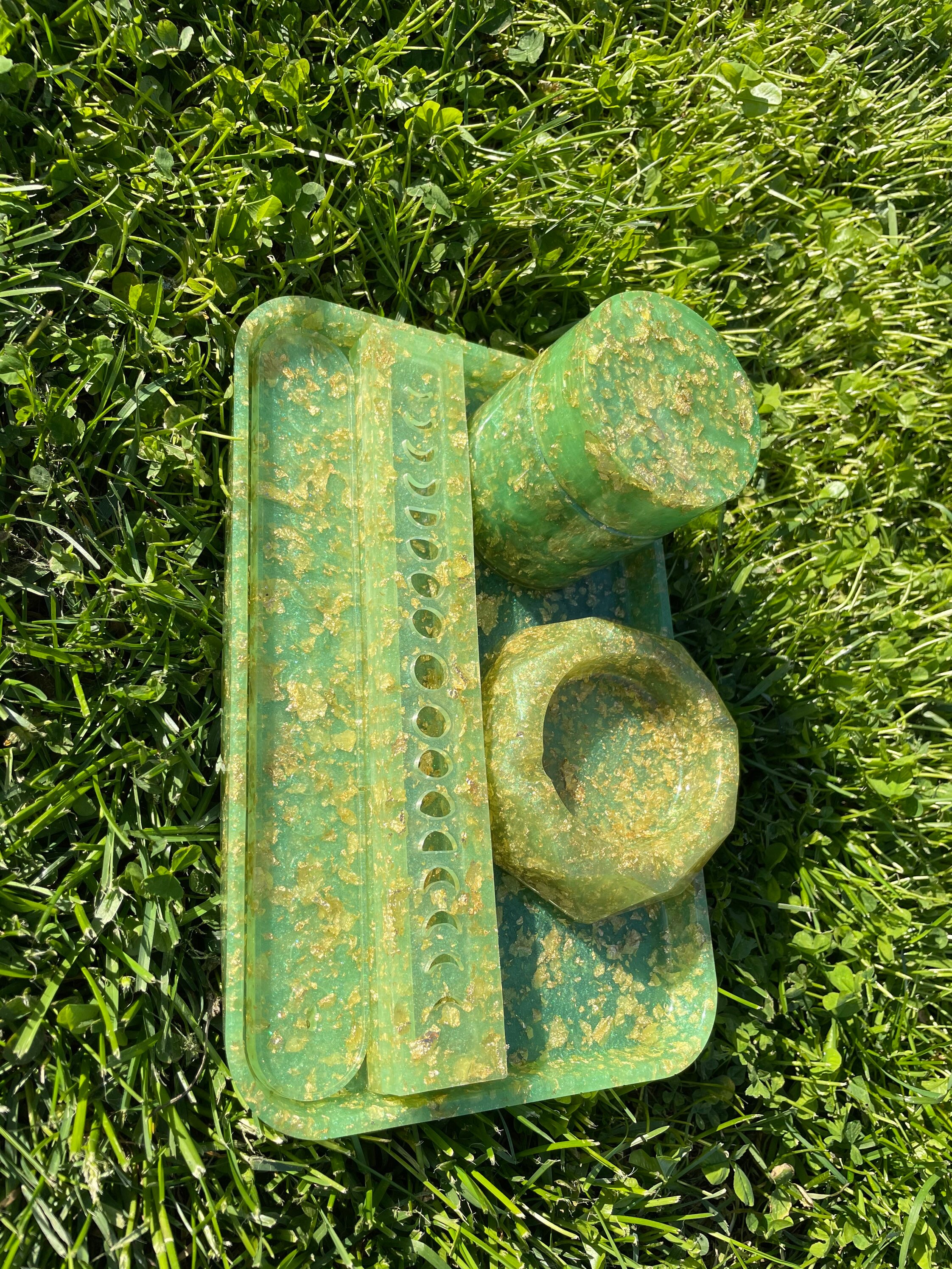 Handmade Resin Art Collection Green | Etsy