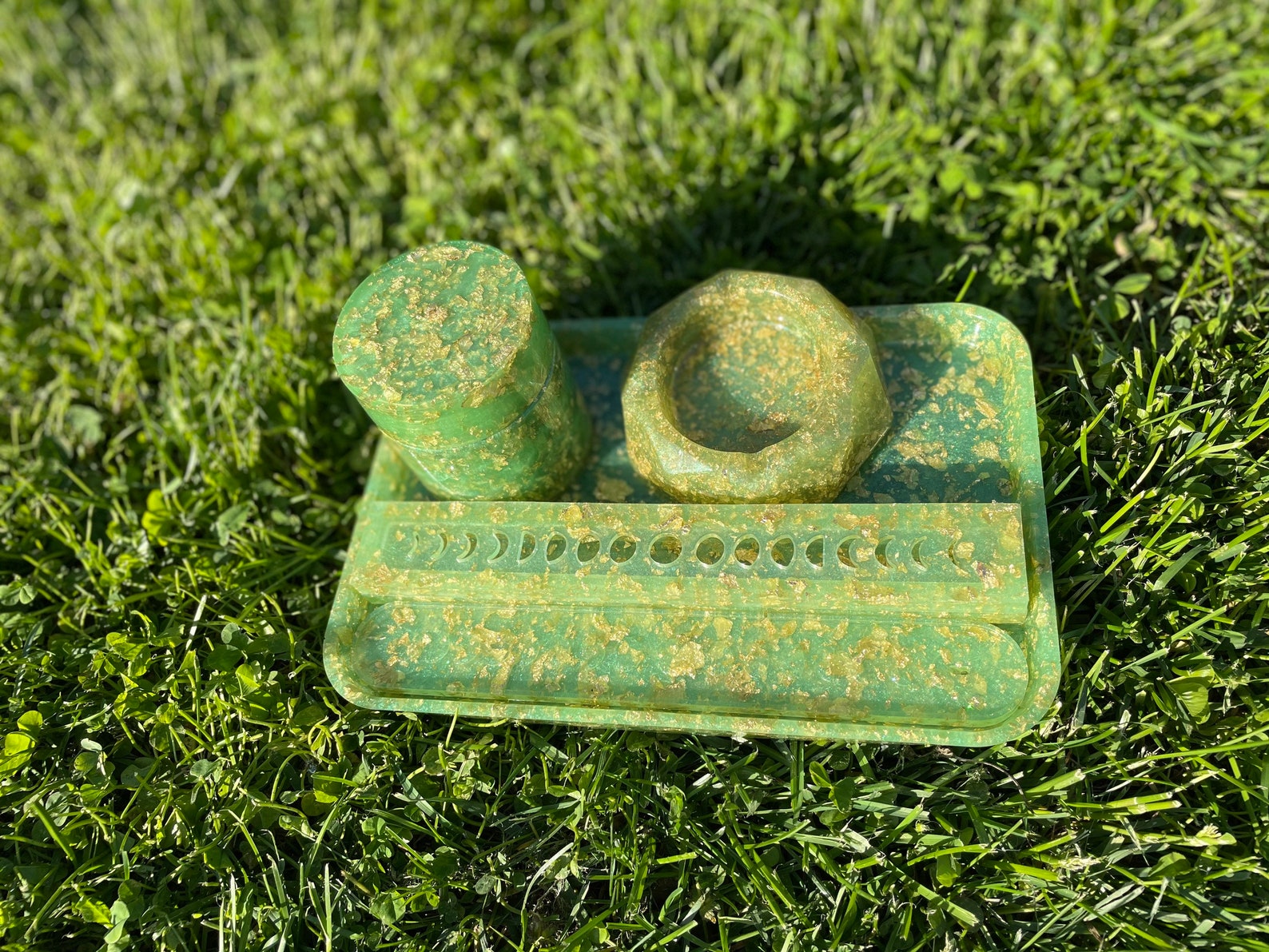 Handmade Resin Art Collection green - Etsy