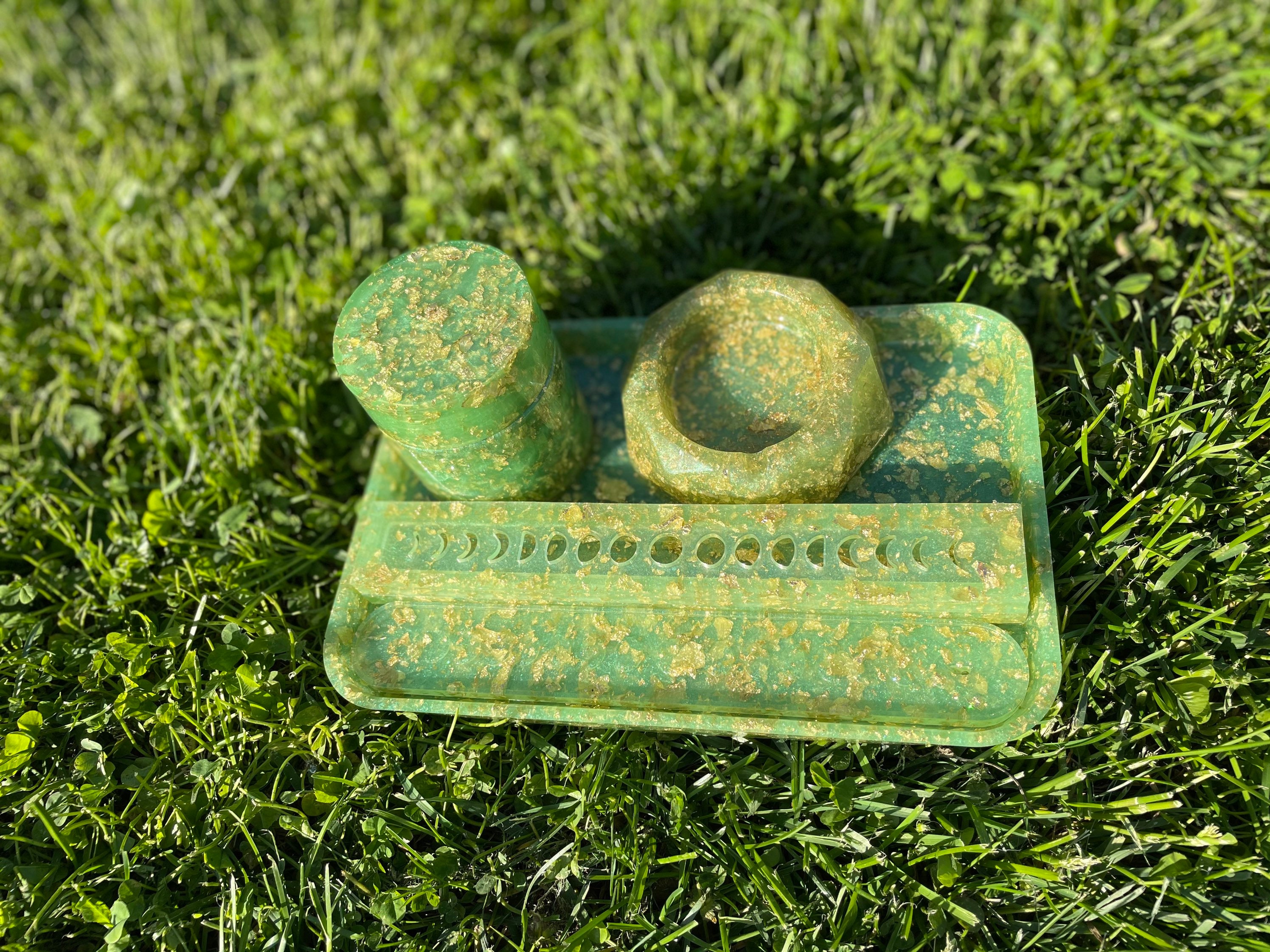 Handmade Resin Art Collection Green | Etsy