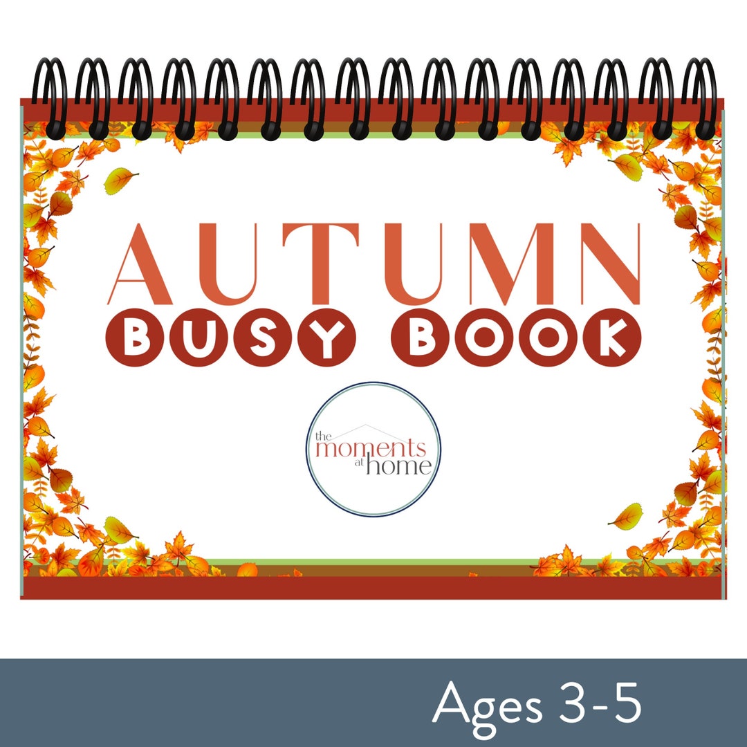 Autumn Busy Book for Preschoolers: Fall Themed Learning Printables - Etsy