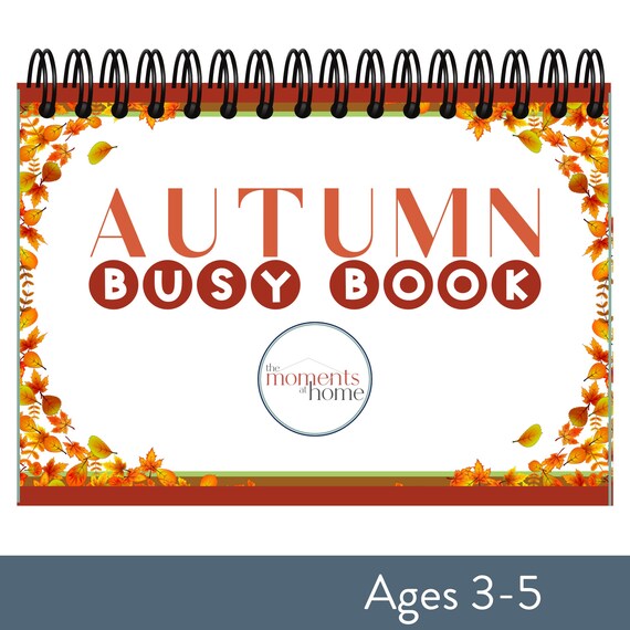Autumn Busy Book for Preschoolers: Fall Themed Learning - Etsy