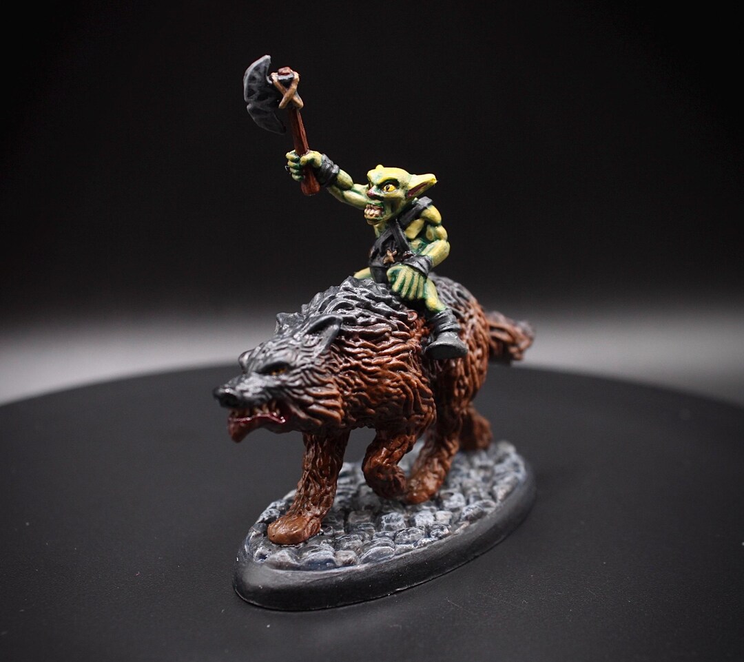 Goblin Wolf Rider | Dungeons and Dragons | Painted Miniature ...