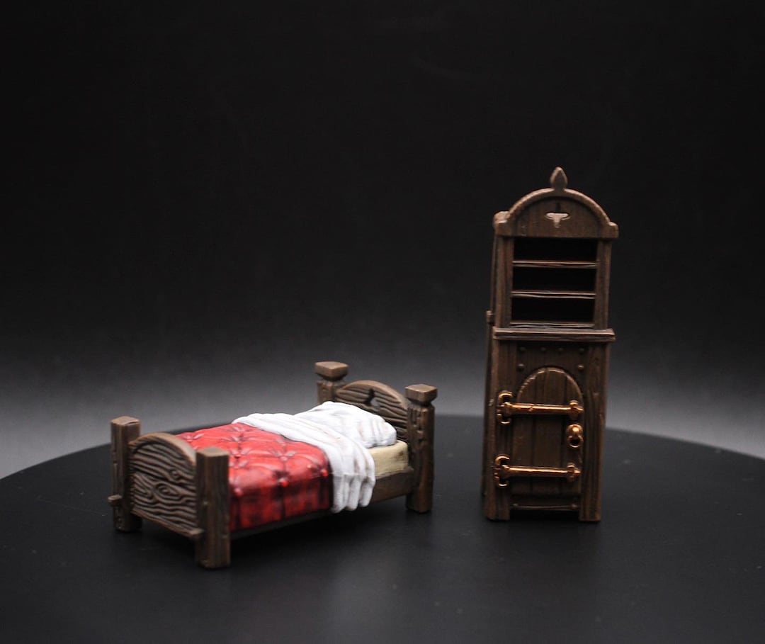Bedroom Furniture | Dnd Scenery | Tavern Furniture | Miniature ...