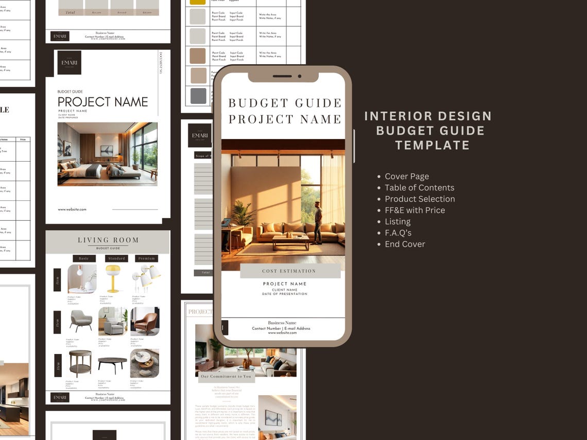Interior Design Budget Sheet Template Budget Spreadsheet for Interior ...