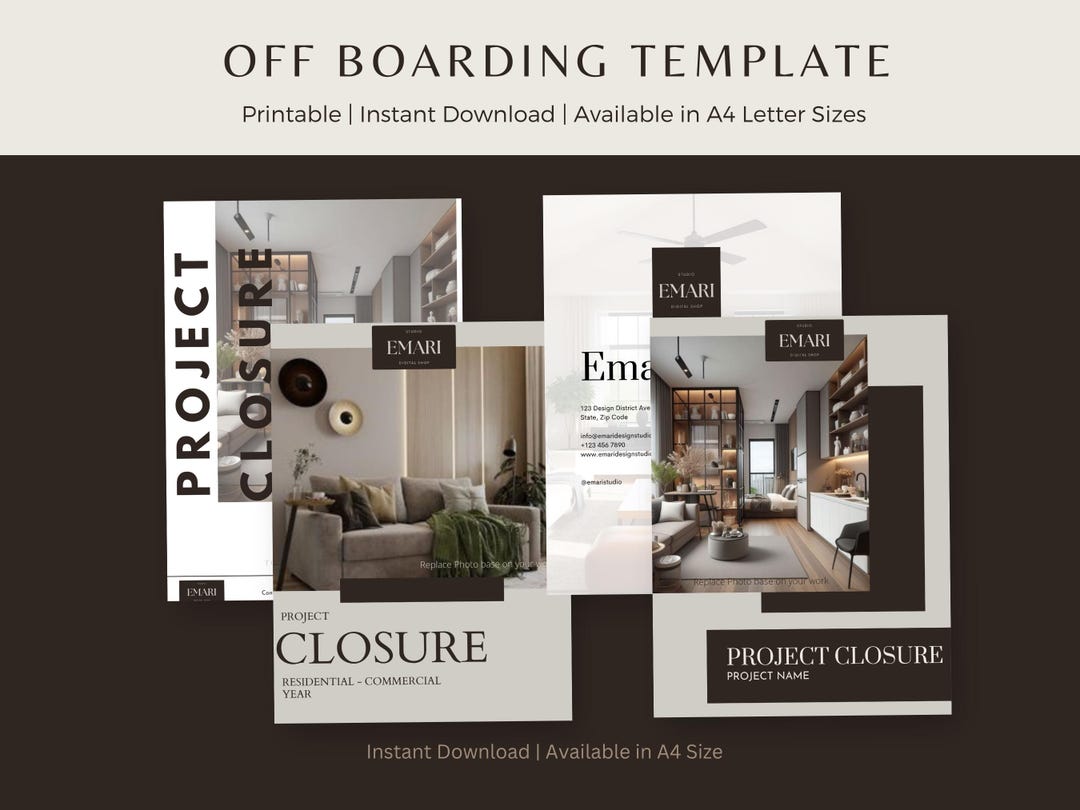 Interior Design Handover Book | Editable Offboarding Guide" - Etsy