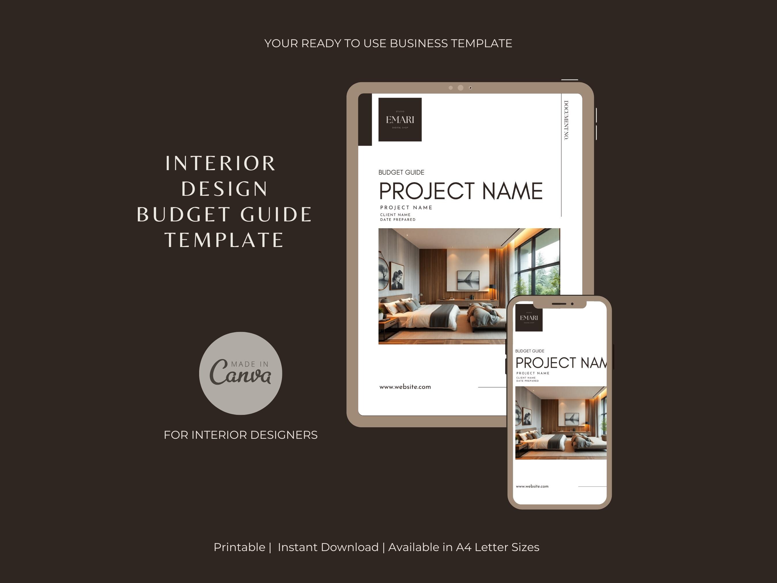 Interior Design Budget Sheet Template Budget Spreadsheet for Interior ...