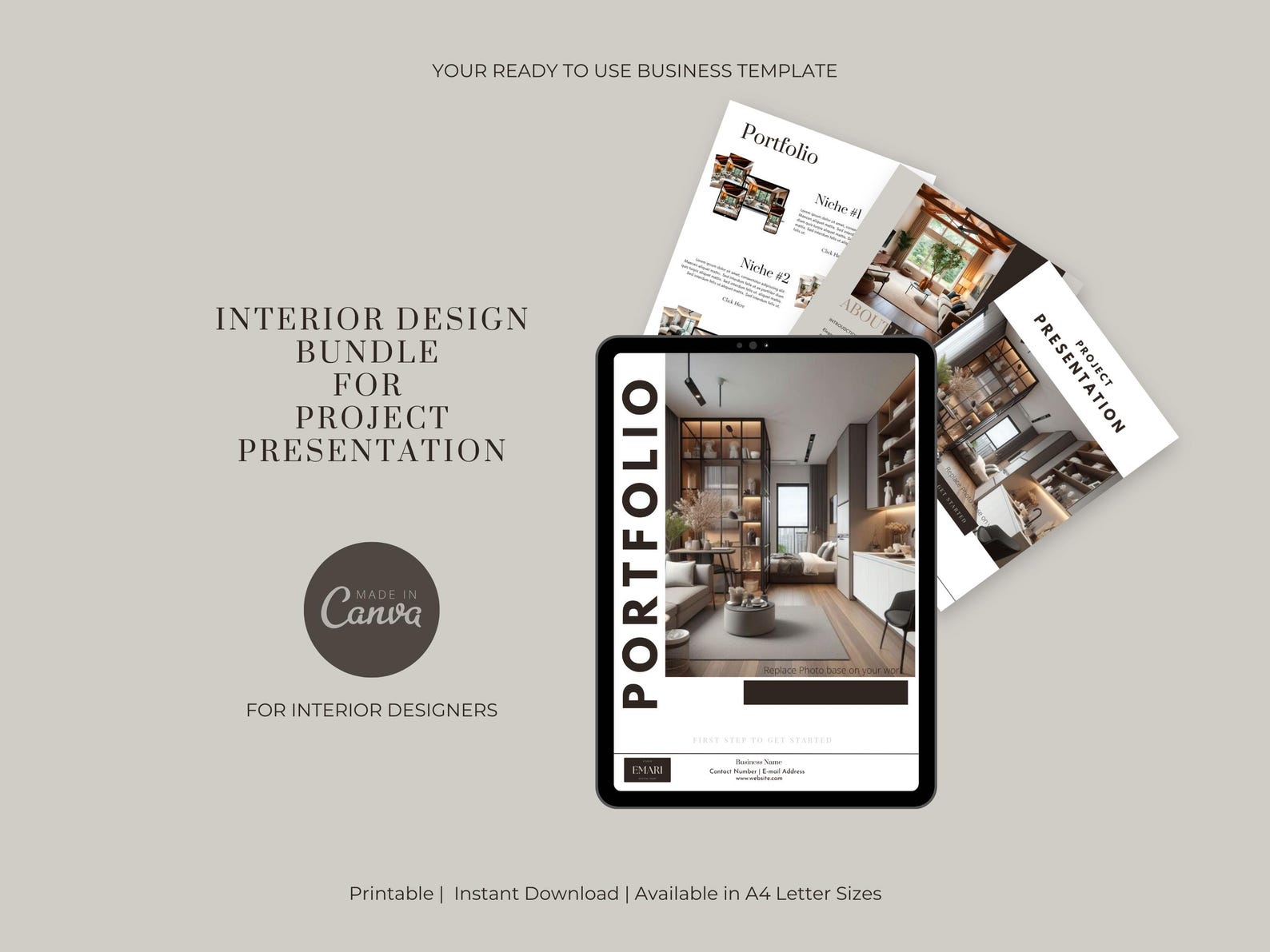Interior Design Portfolio Design Client Presentation FF&E Schedule ...