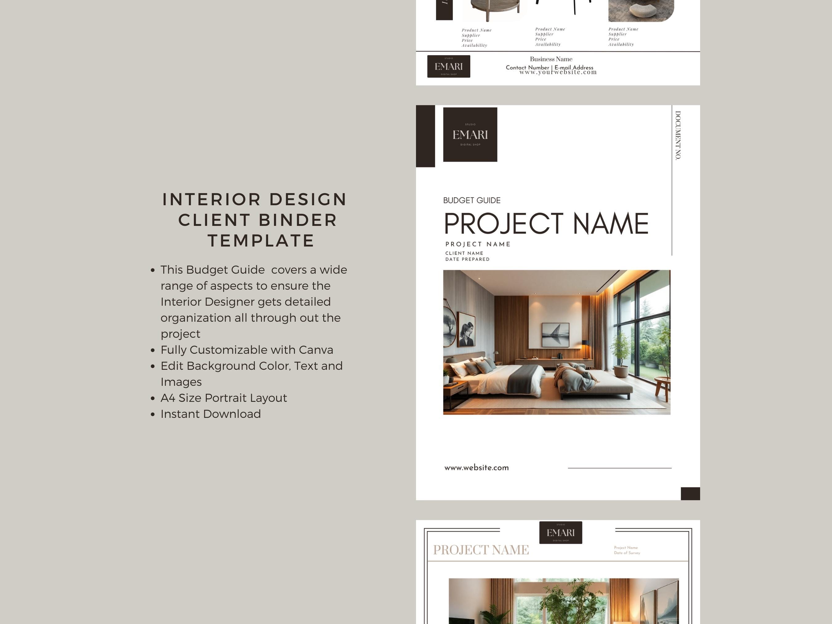 Interior Design Budget Sheet Template | Budget Spreadsheet for Interior ...