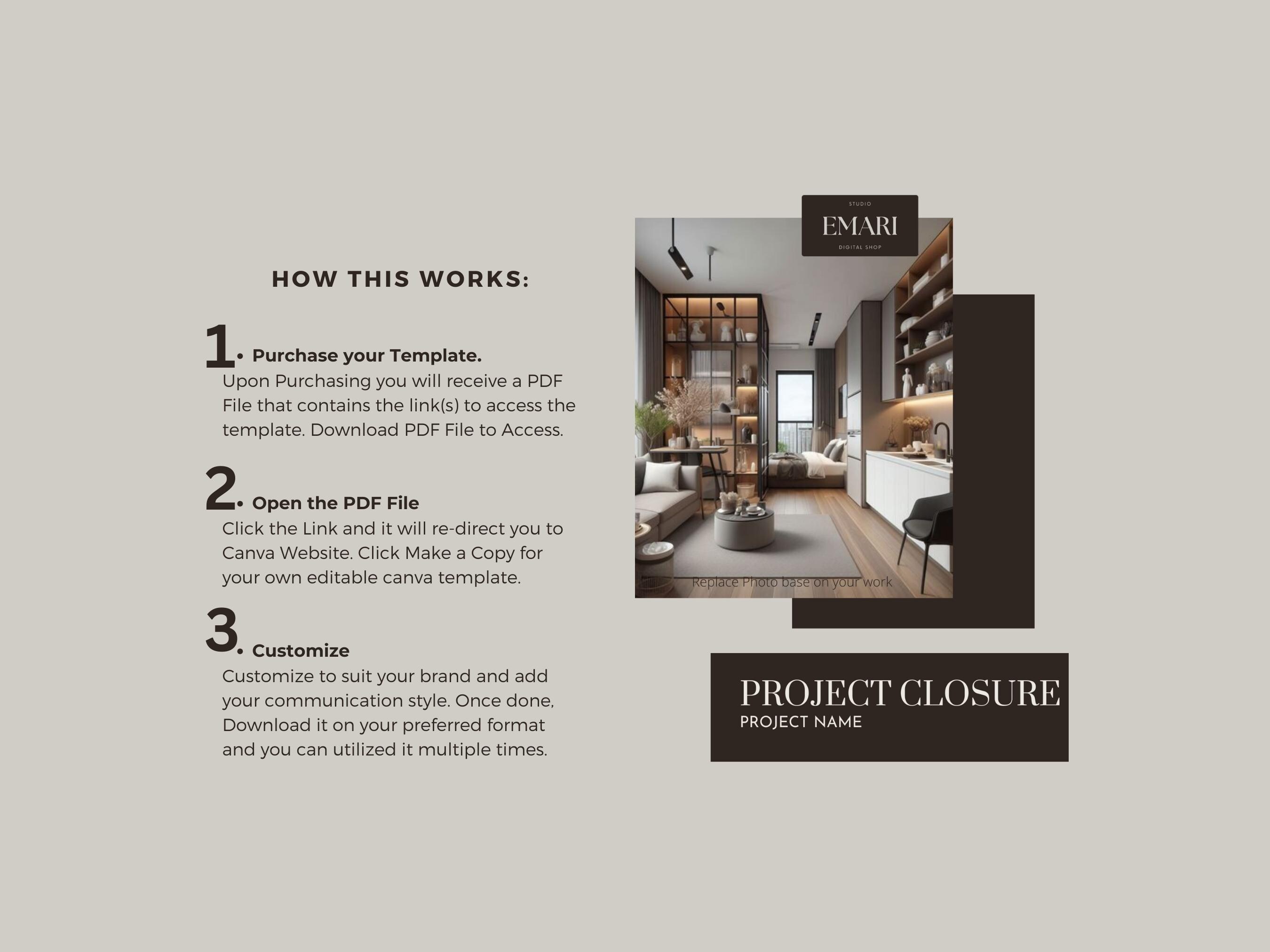 Interior Design Handover Book | Editable Offboarding Guide - Etsy