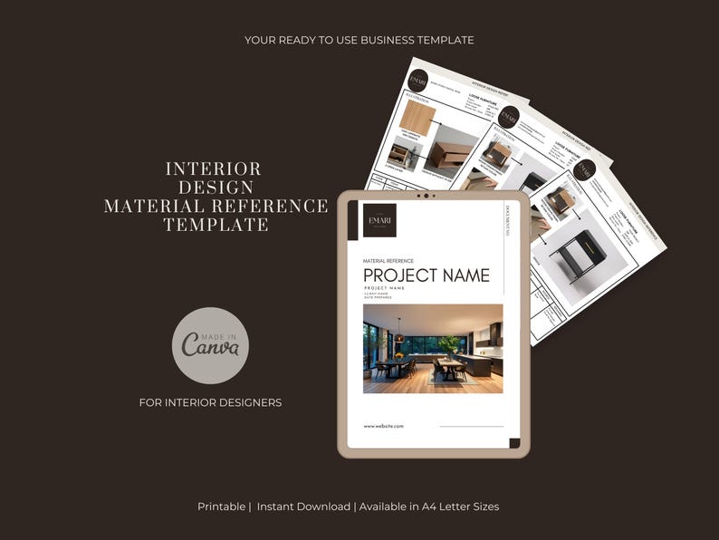 Finish Material Reference Template Schedule Specification Interior ...
