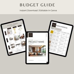 Interior Design Budget Sheet Template | Budget Spreadsheet for Interior ...