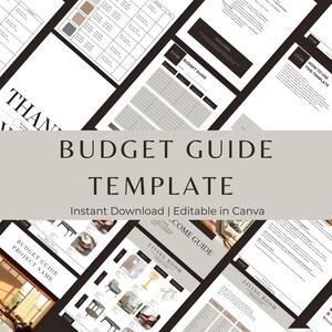 Interior Design Budget Sheet Template | Budget Spreadsheet for Interior ...
