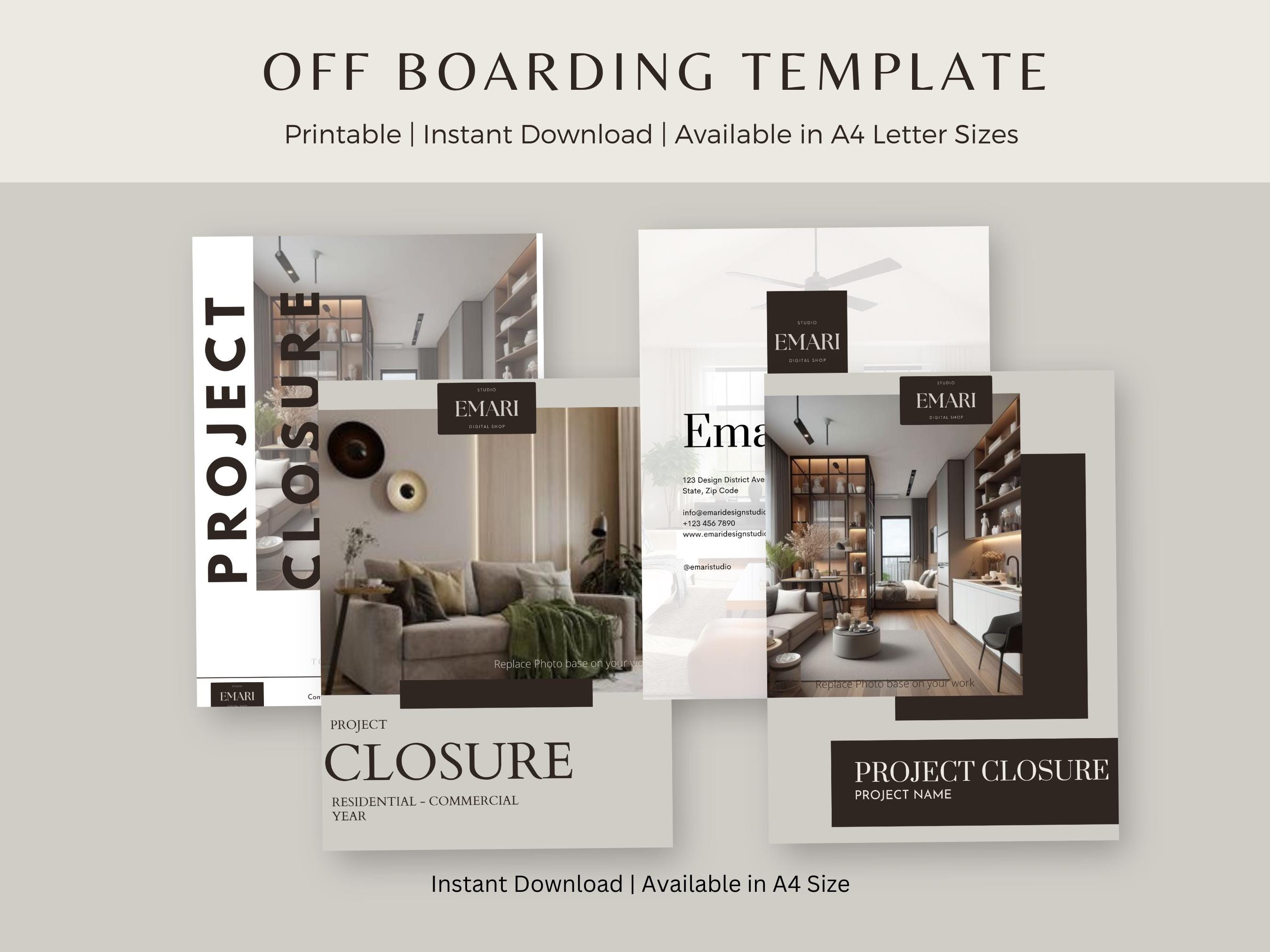 Interior Design Handover Book | Editable Offboarding Guide - Etsy