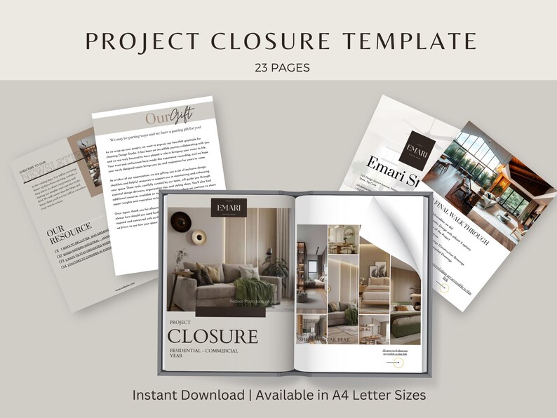 Interior Design Handover Book | Editable Offboarding Guide - Etsy