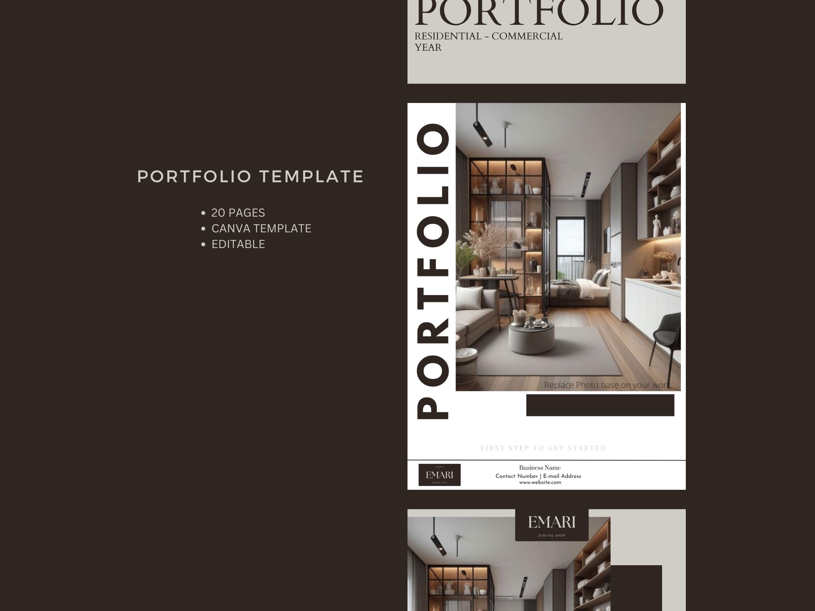 Interior Design Presentation Portfolio | A4 Digital Template - Etsy