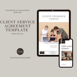 Interior Design Client Feedback Template | End of Project Satisfaction ...