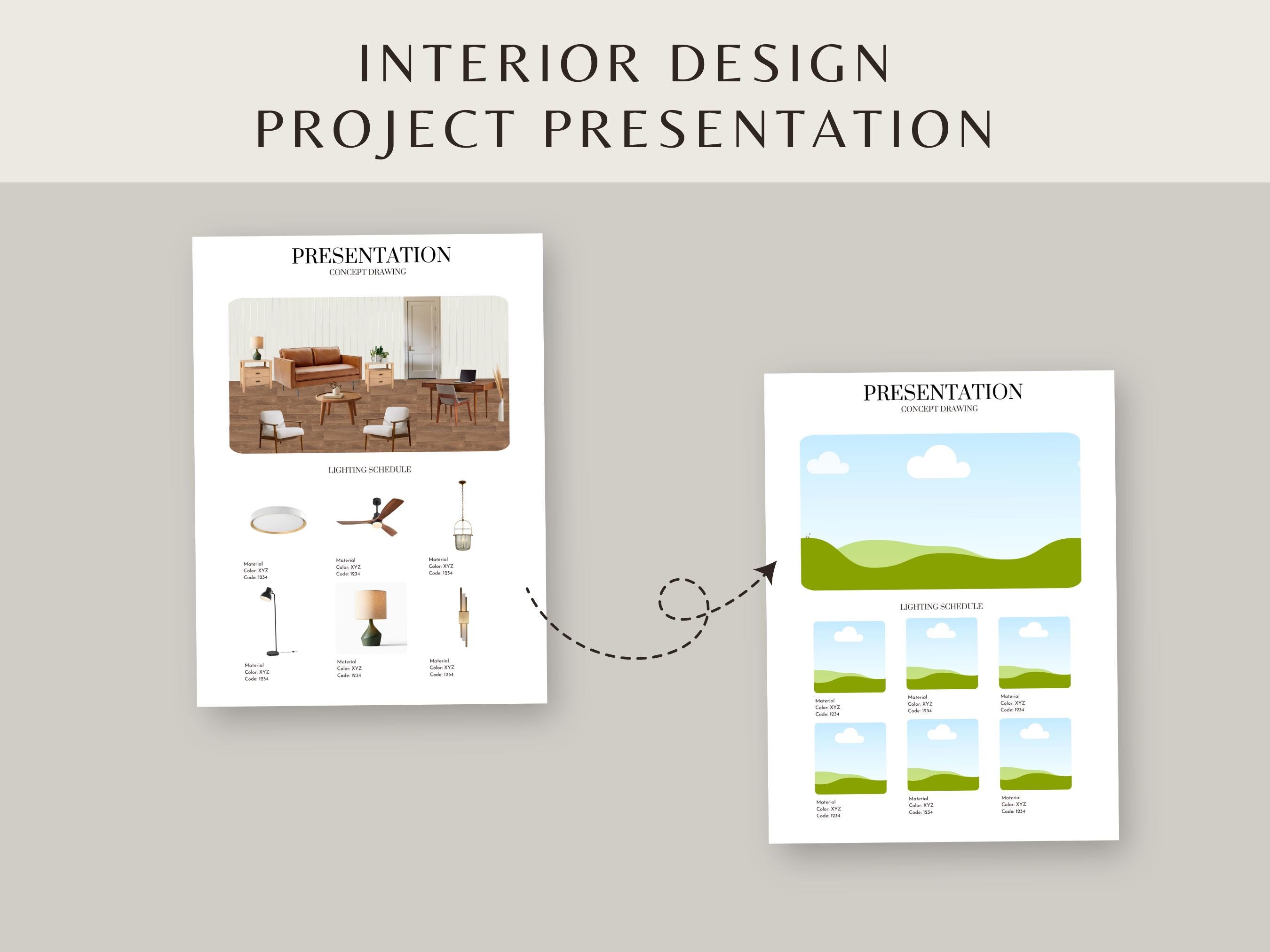 Interior Design Project Presentation Template Paint and Design Client ...