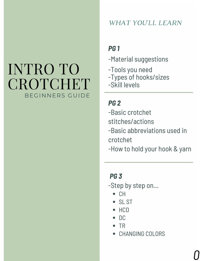 Intro to Crotchet: Beginners Guide - Etsy